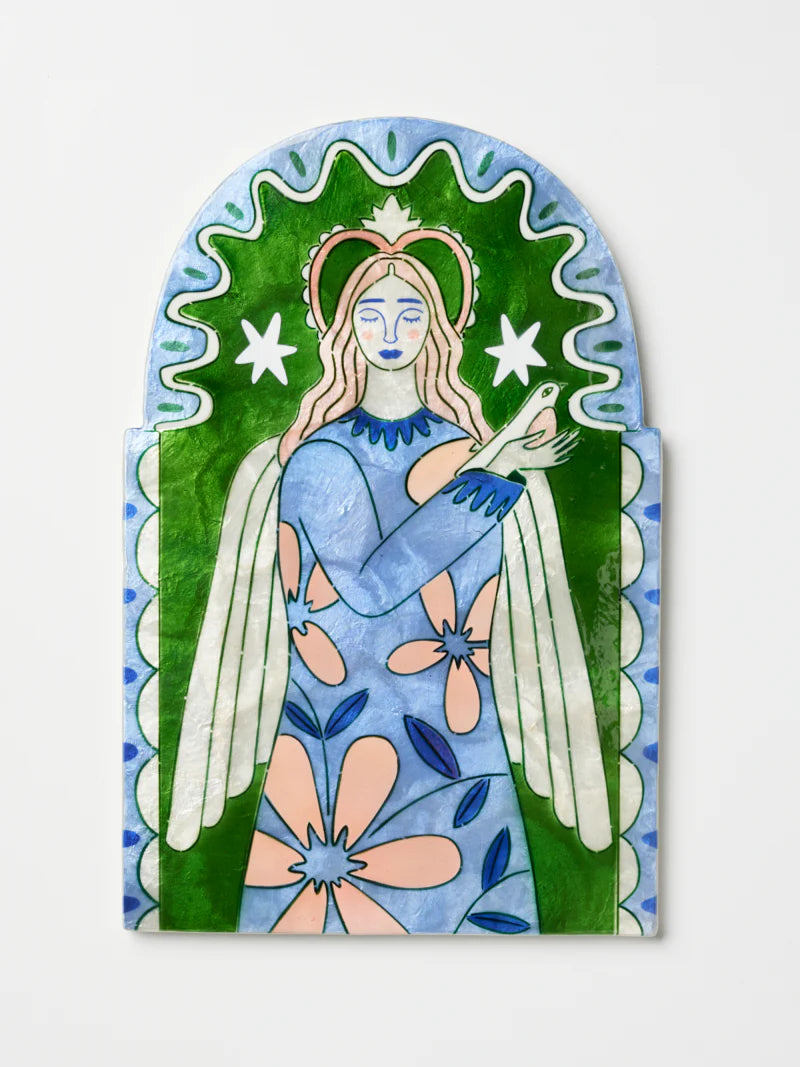 Jones & Co GARDIENNE ANGEL GREEN WALL ART – Little Beach Road