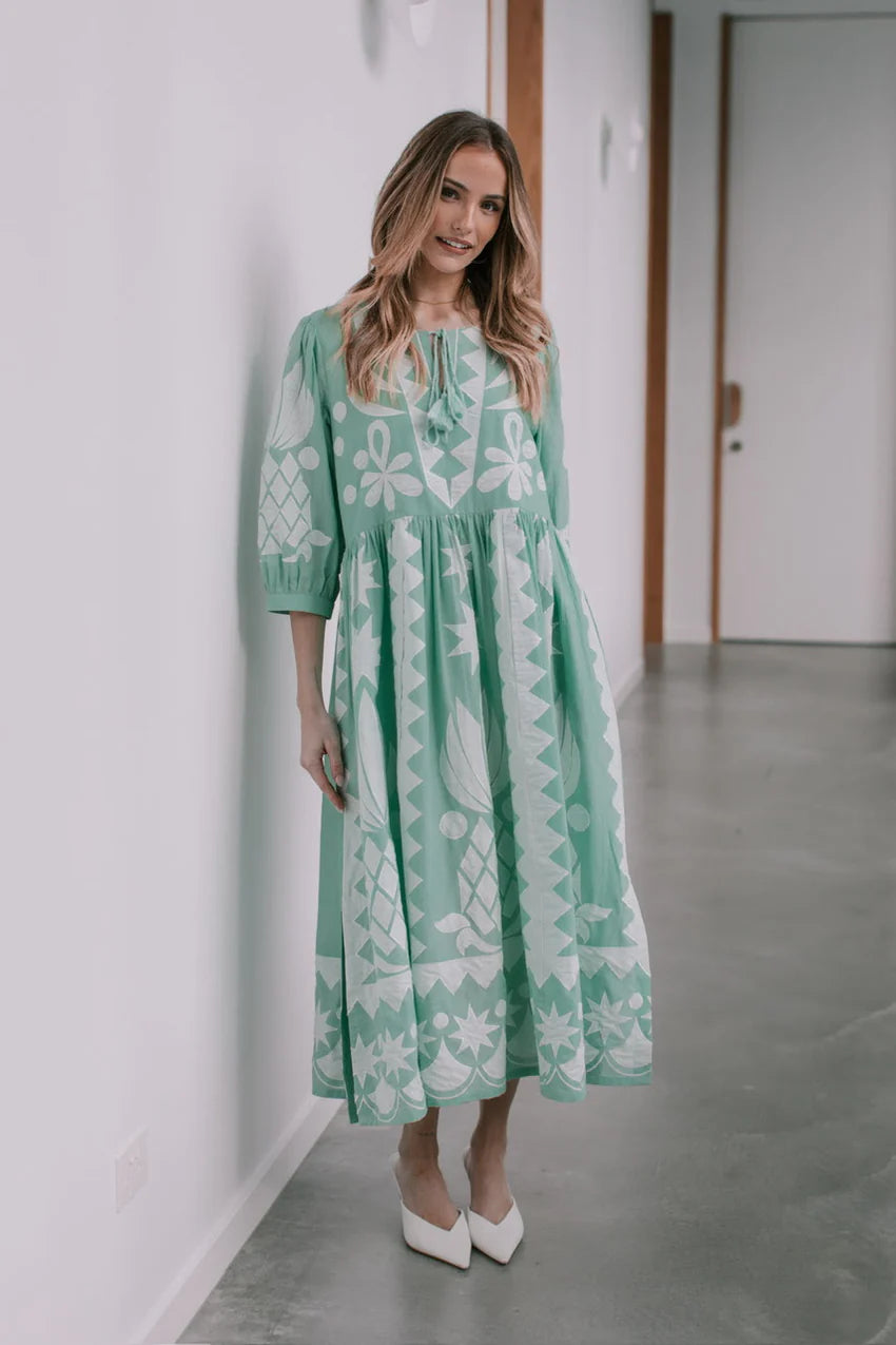Joop & Gypsy Le Marias Long Dress - Green – Little Beach Road