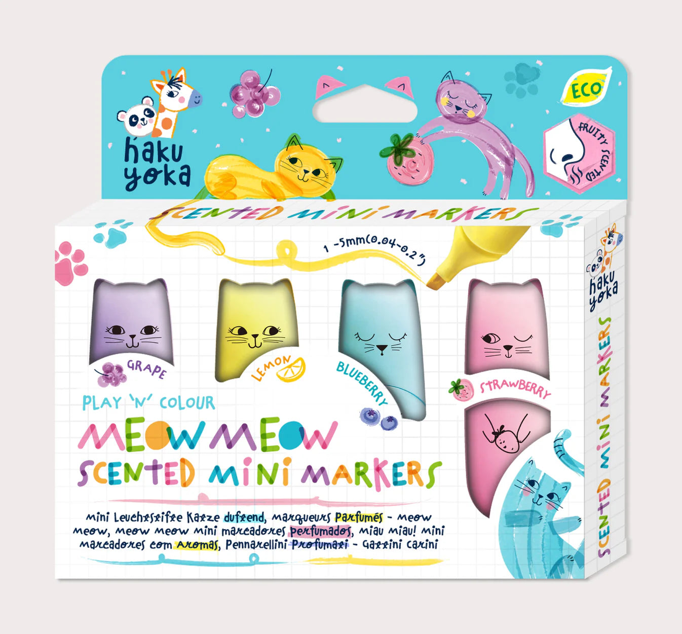 Haku Yoka Scented Mini Markers / Meow Meow – Little Beach Road