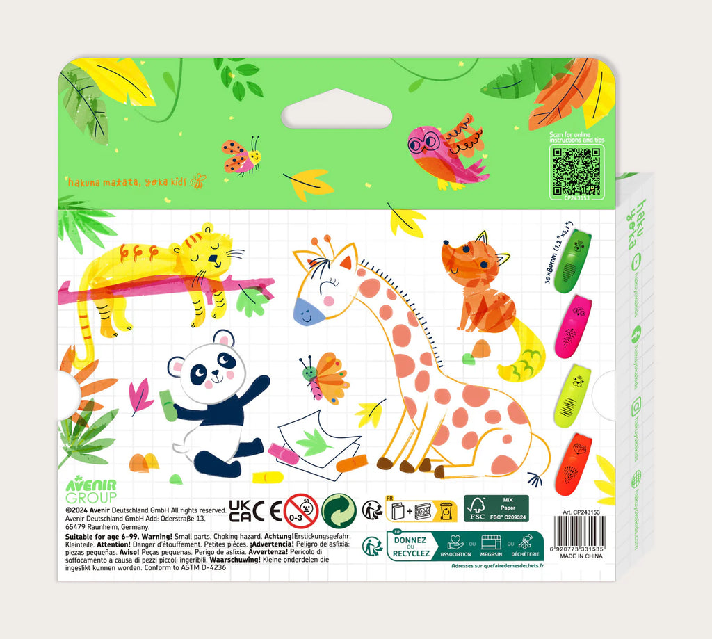 Haku Yoka Neon Mini Markers / Animal – Little Beach Road